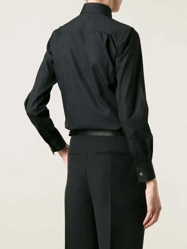 Play Comme Des Garcon Embroidered-heart Cotton Shirt
