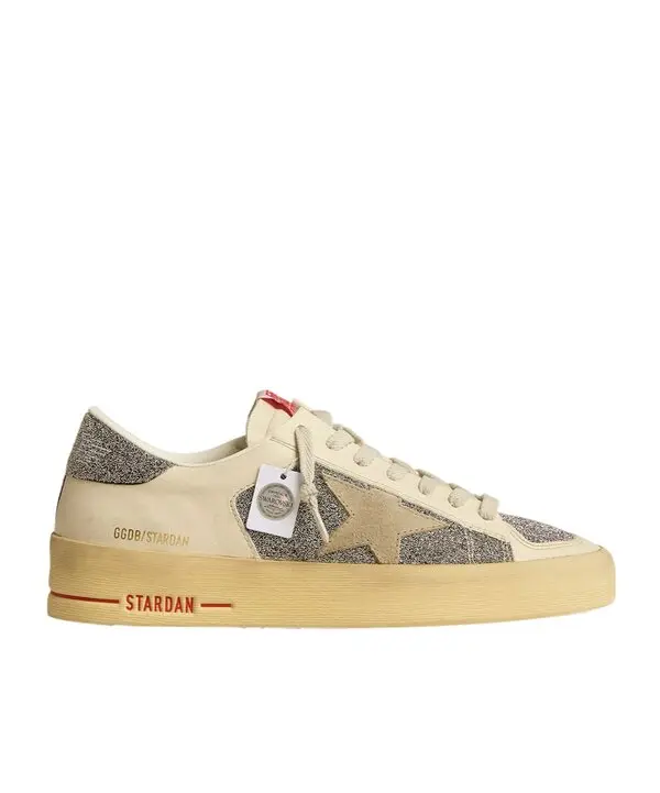 GOLDEN GOOSE Stardan Suede Sneakers - Nude