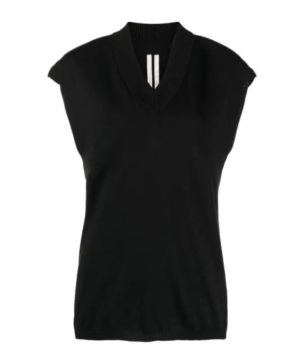Rick Owens V-neck Wool Top