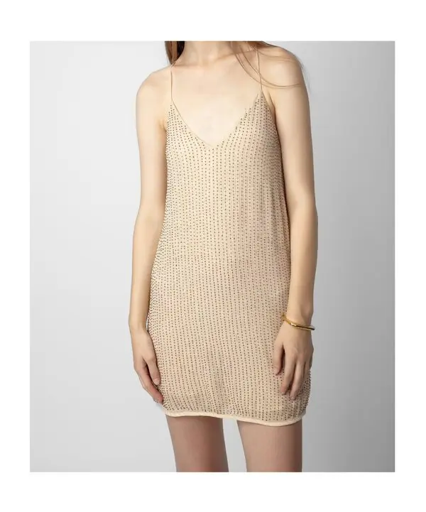 Zadig&Voltaire Rhinestone V-neck Minidress