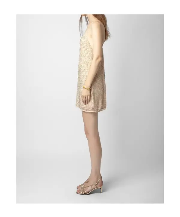 Zadig&Voltaire Rhinestone V-neck Minidress