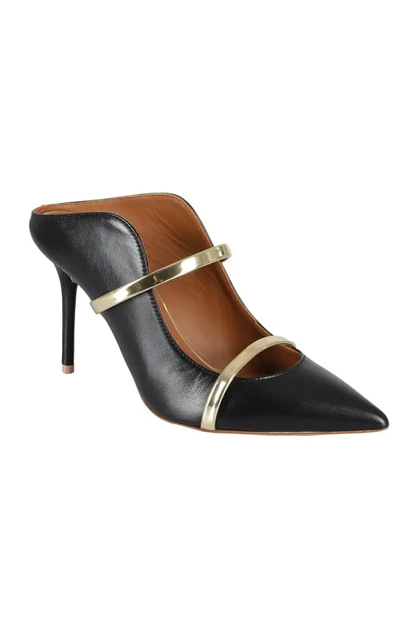 MALONE SOULIERS Maureen 95mm Leather Pumps