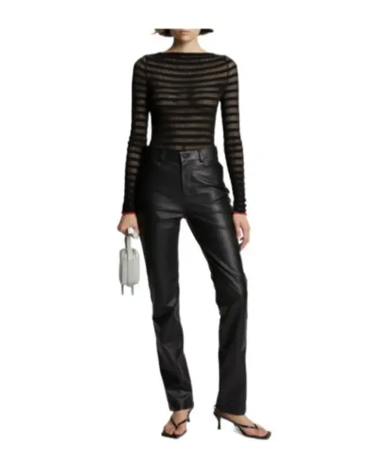 Proenza Schouler Striped Sheer Top