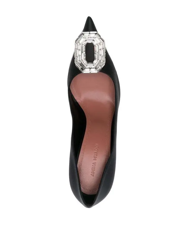 Amina Muaddi Camelia Crystal-embellished 105mm Pumps