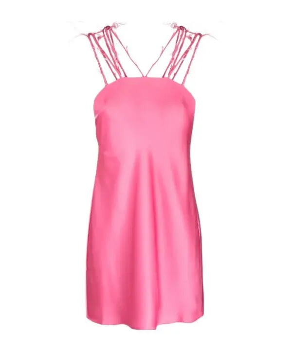 Cult Gaia Feather-detailing Sleeveless Dress