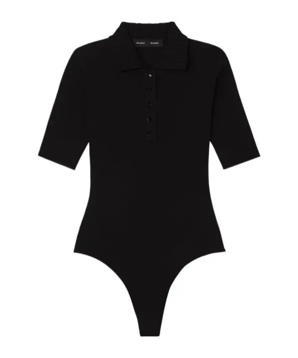 Proenza Schouler Knitted Short-sleeved Polo Top
