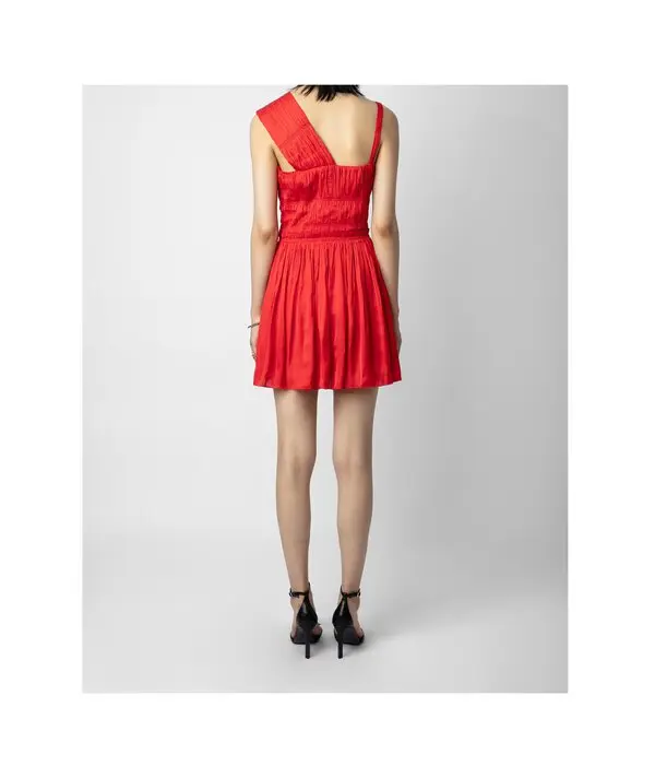 Zadig&Voltaire Roselie Satin Pleated Dress