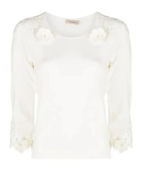 TWINSET Open-knit Detail Jumper