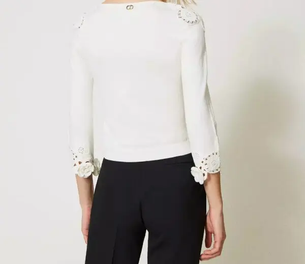 TWINSET Open-knit Detail Jumper