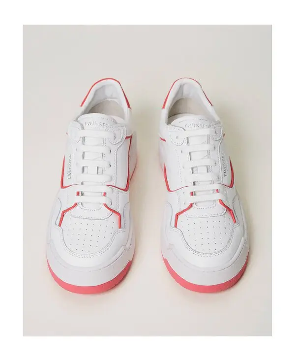 TWINSET Low-top Leather Sneakers