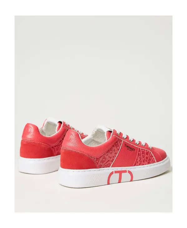 TWINSET Lace-panelled Sneakers
