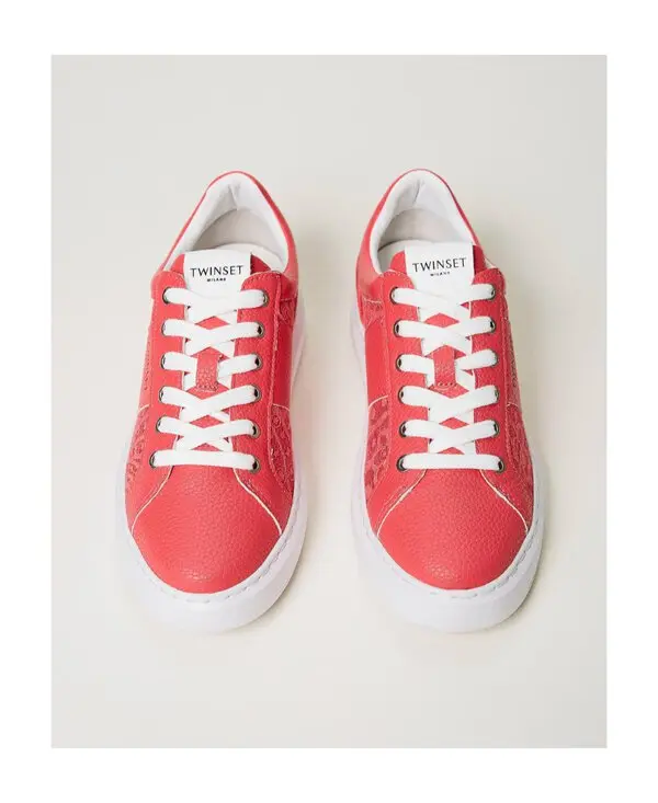 TWINSET Lace-panelled Sneakers