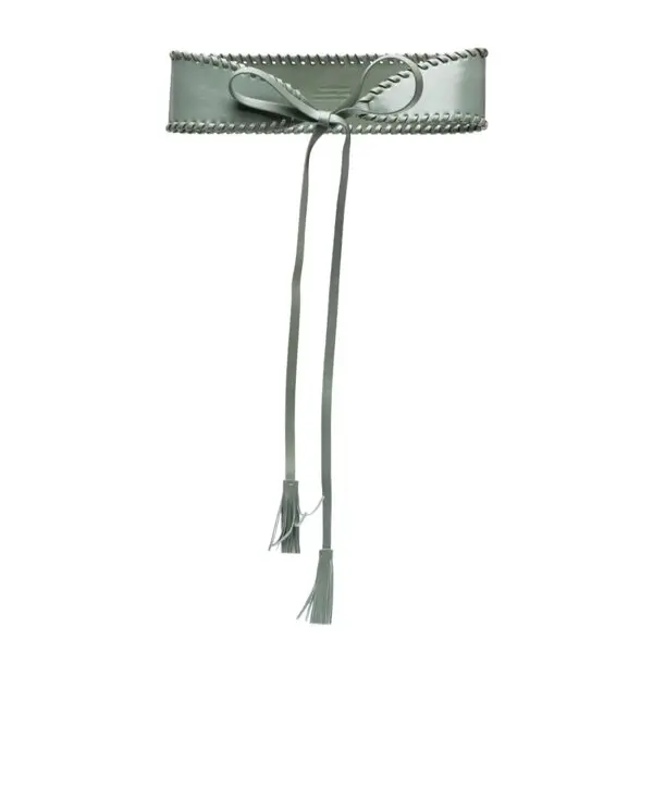 TWINSET Tassel-detail Leather Sash Belt