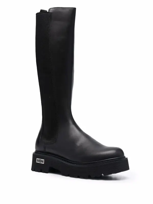 Cult Gaia Chunky Leather Knee-length Boots