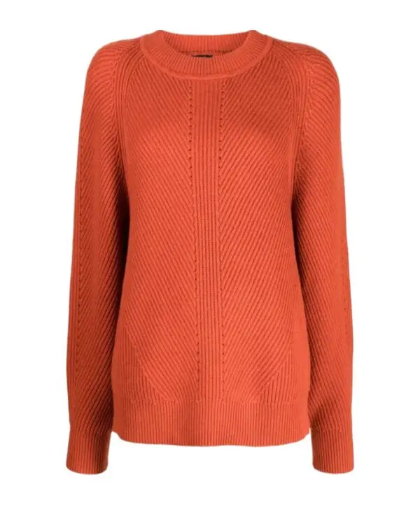 JOSEPH Crew-neck Knitted Sweater