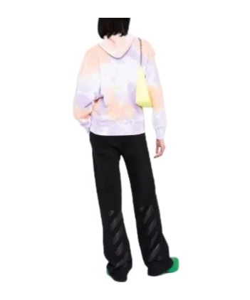 MSGM Slogan-print Tie-dye Hoodie