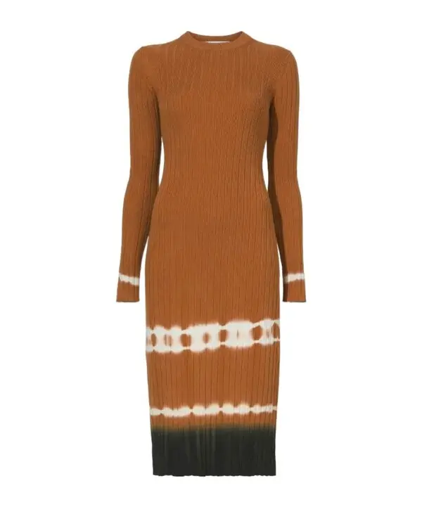 Proenza Schouler Rib Knit Dip Dye Dress