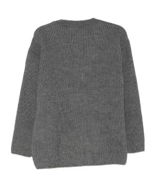 MSGM V-neck Ribbed Knit Cardigan