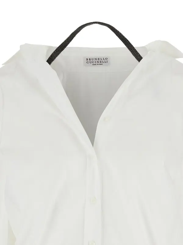 Brunello Cucinelli Long-sleeved Curved-hem Shirt