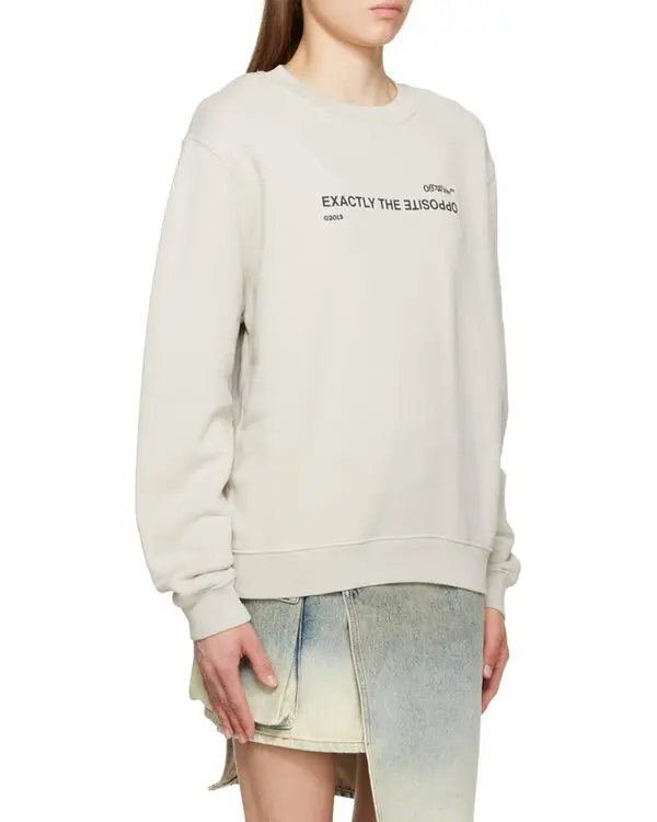 Off-White Logo Printed Crewneck Sweatshirt