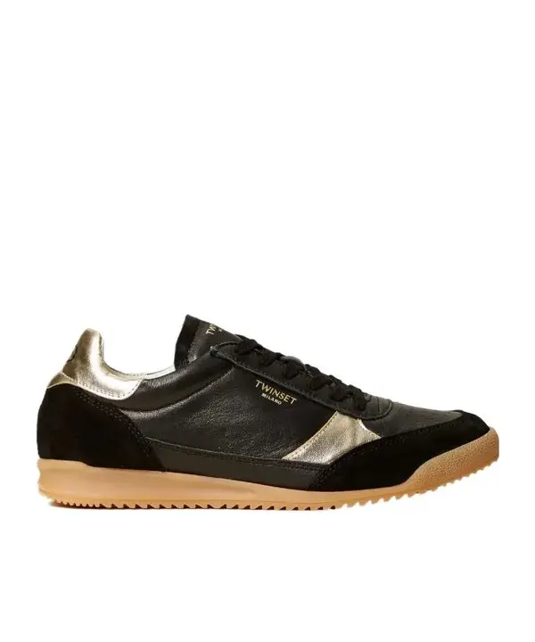 TWINSET Laminated-details Running Sneakers