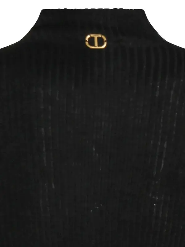 TWINSET Ribbed High-neck Sweater