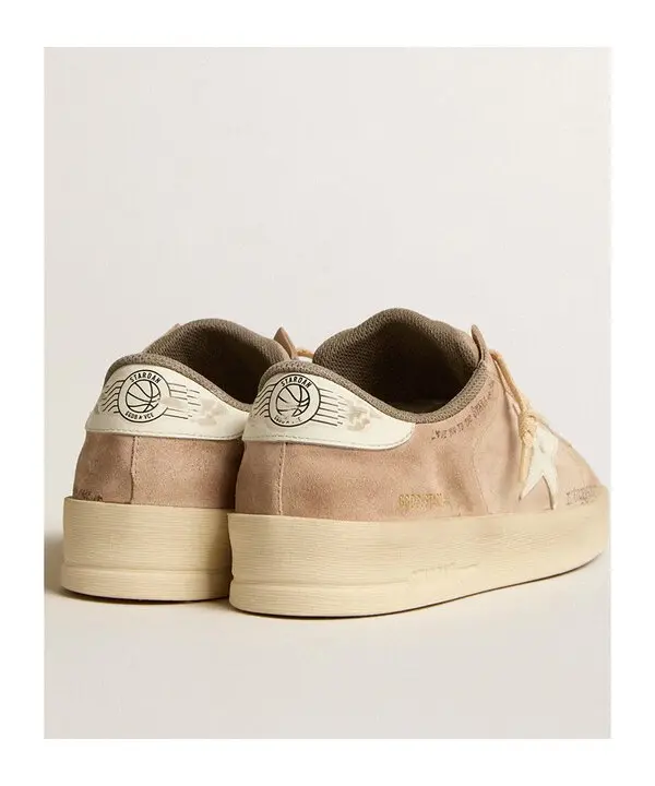 GOLDEN GOOSE Stardan Sneakers In Old Rose Suede