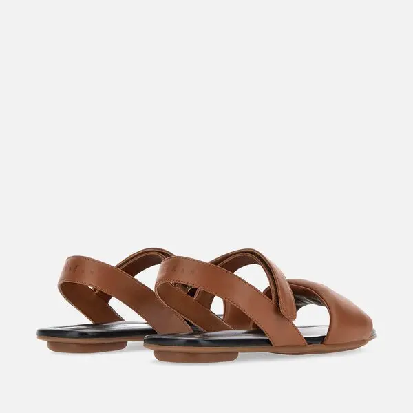 Hogan Leather Flat Sandals