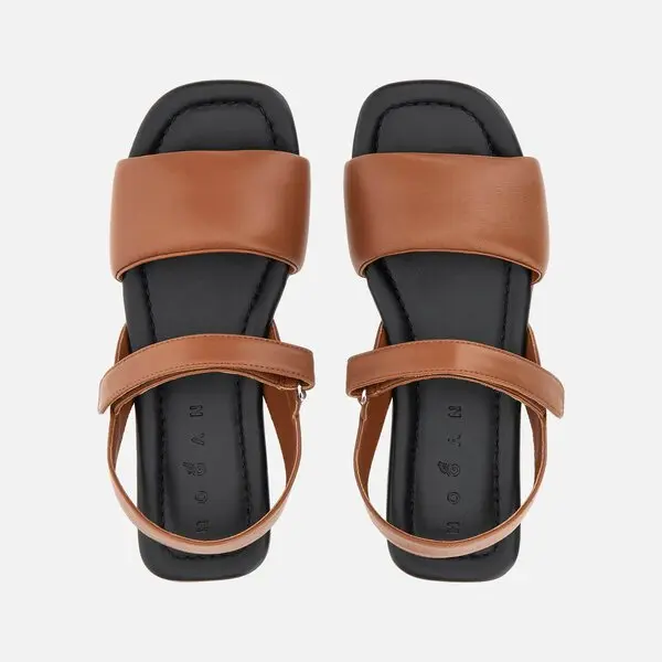 Hogan Leather Flat Sandals