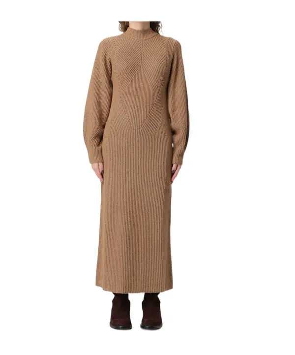 TWINSET Lurex-knit Ribbed Dress