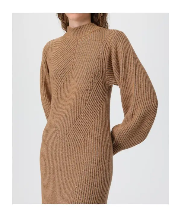 TWINSET Lurex-knit Ribbed Dress