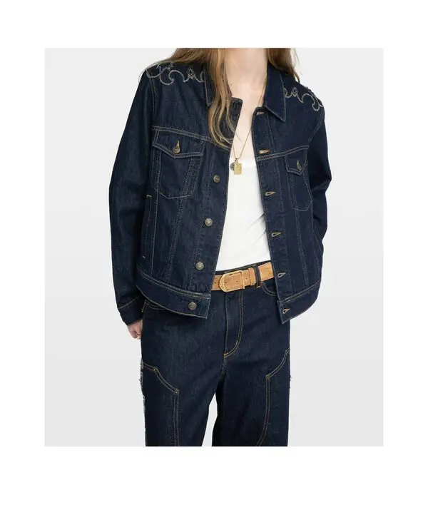 Zadig&Voltaire Embroidered Denim Jacket
