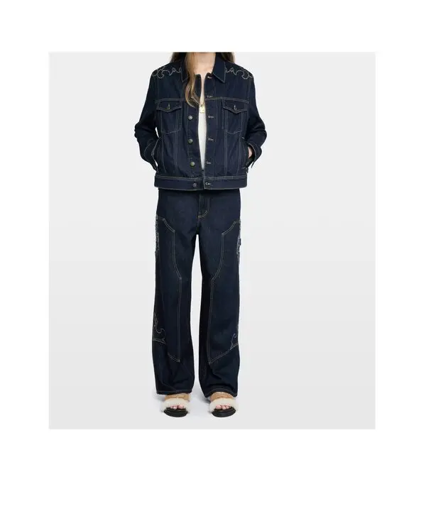 Zadig&Voltaire Embroidered Denim Jacket