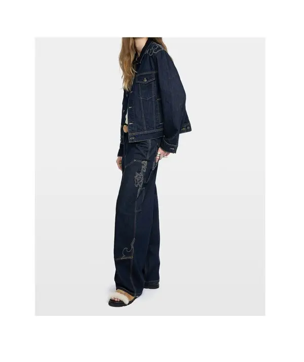 Zadig&Voltaire Embroidered Denim Jacket