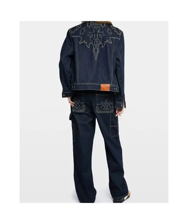 Zadig&Voltaire Embroidered Denim Jacket