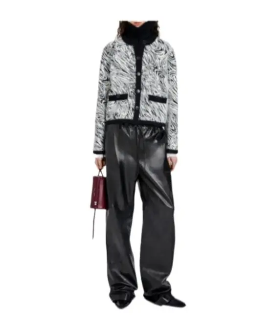Proenza Schouler Amina Zebra-print Cardigan