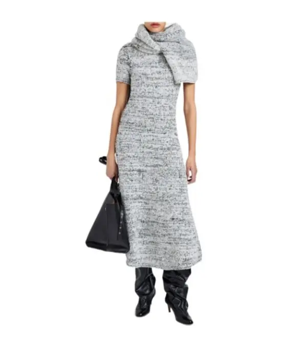 Proenza Schouler Speckled Knit Midi Dress