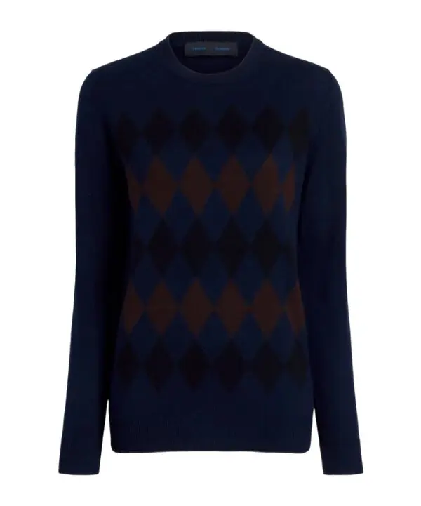 Proenza Schouler Diamond-pattern Merino Wool-silk Blend Sweater