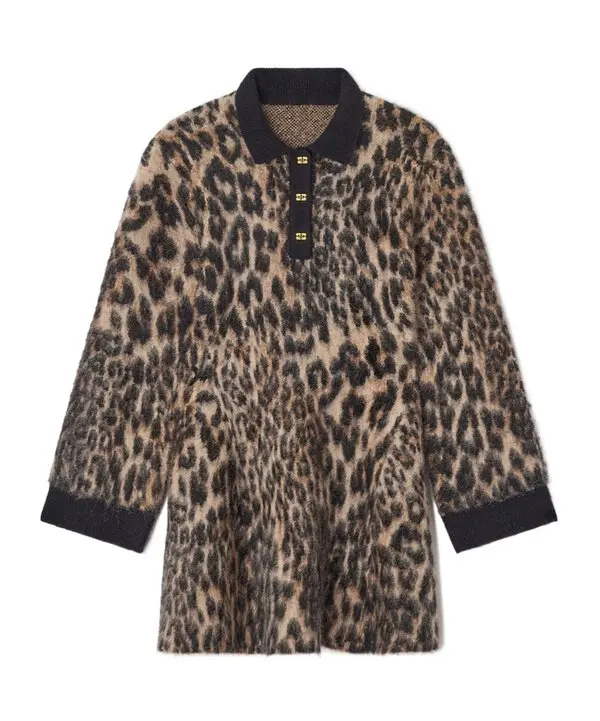 GANNI Print Button Mini Dress