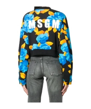 MSGM Cropped Jersey Sweater