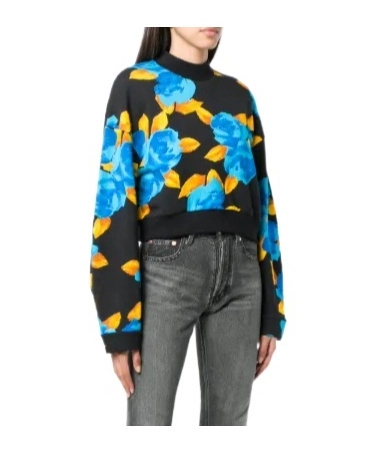 MSGM Cropped Jersey Sweater