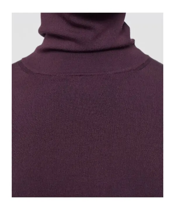 JOSEPH Turtleneck Long-sleeve Sweater - Cherry Wine