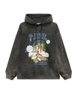 MSGM Graphic-print Cotton Hoodie