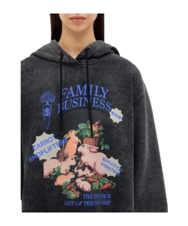 MSGM Graphic-print Cotton Hoodie