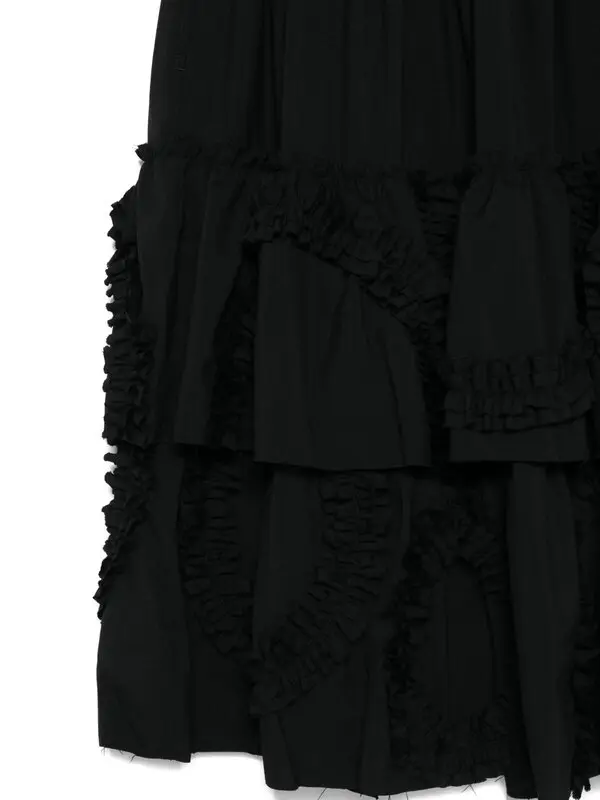 Comme Des Garçons Ruffled-tiered Midi Skirt