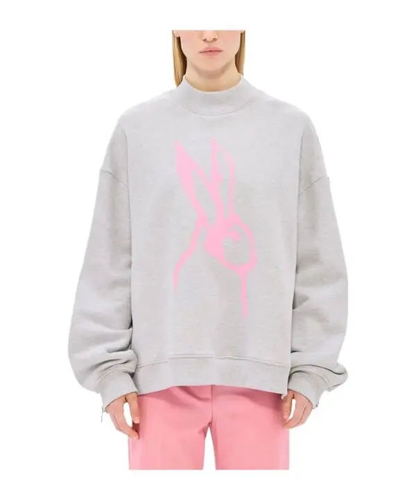 MSGM Graphic-print Cotton Sweatshirt