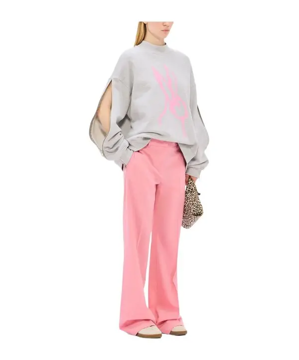 MSGM Graphic-print Cotton Sweatshirt