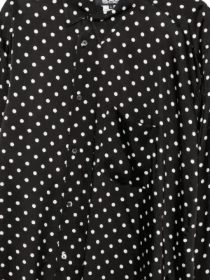Comme Des Garçons Polka-dot Asymmetric Shirt