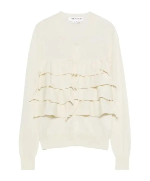 Comme Des Garçons Tiered Ruffle Cardigan