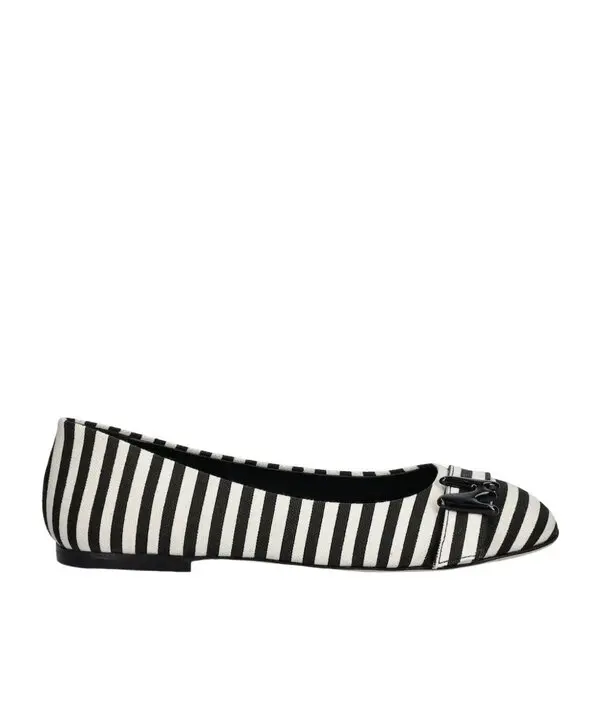 MSGM Striped Flat Shoes